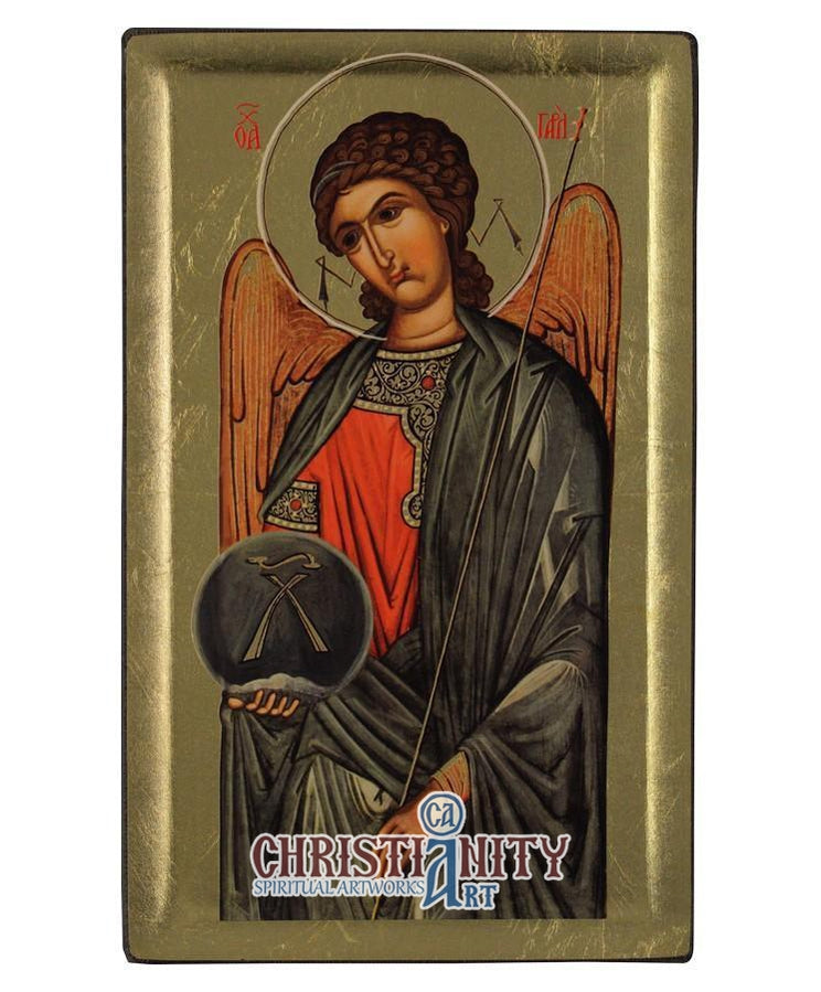 Archangel Gabriel - Engraved Byzantine Icon - Christianity Art ...